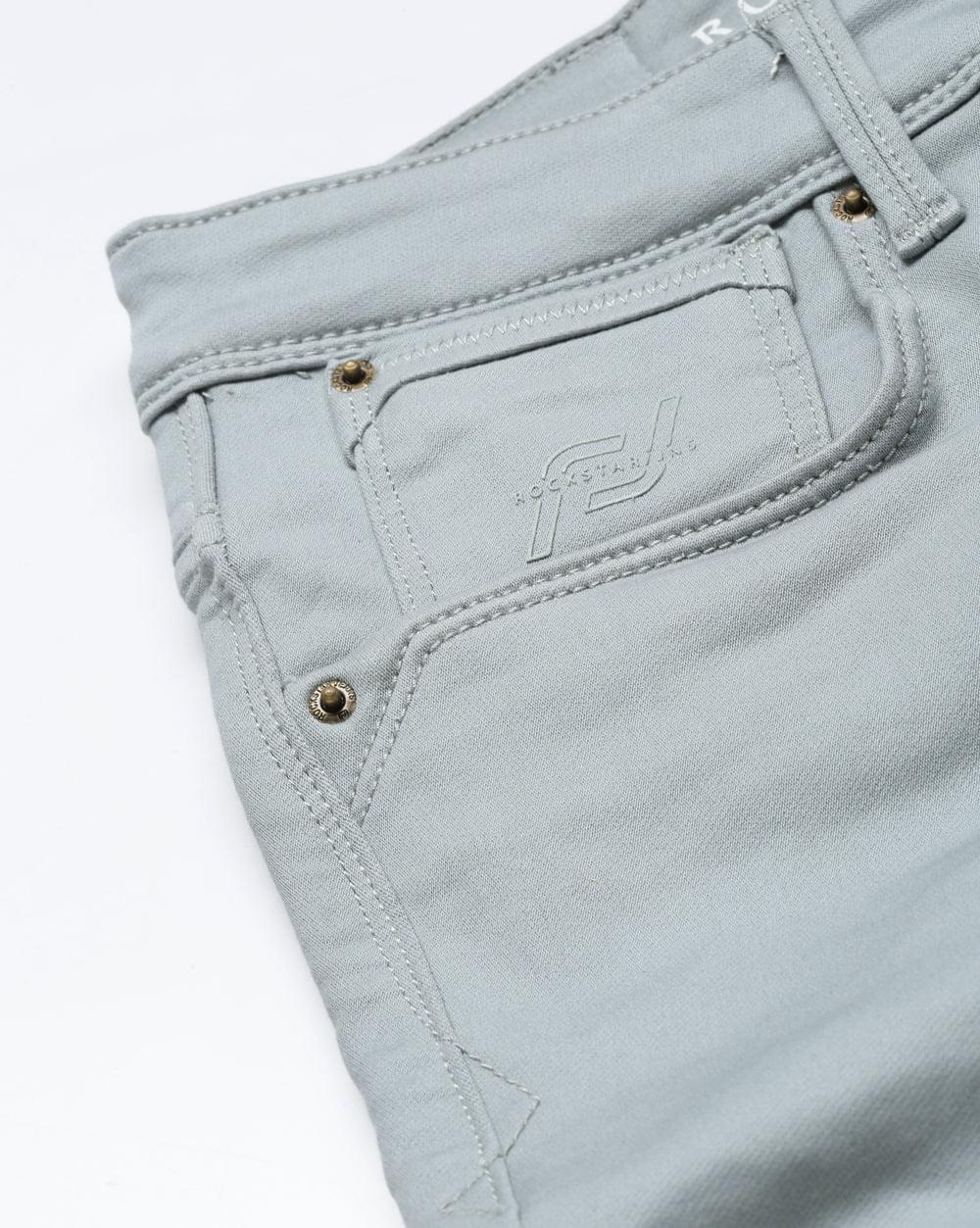 Buy Ash Grey Colored Denim Online